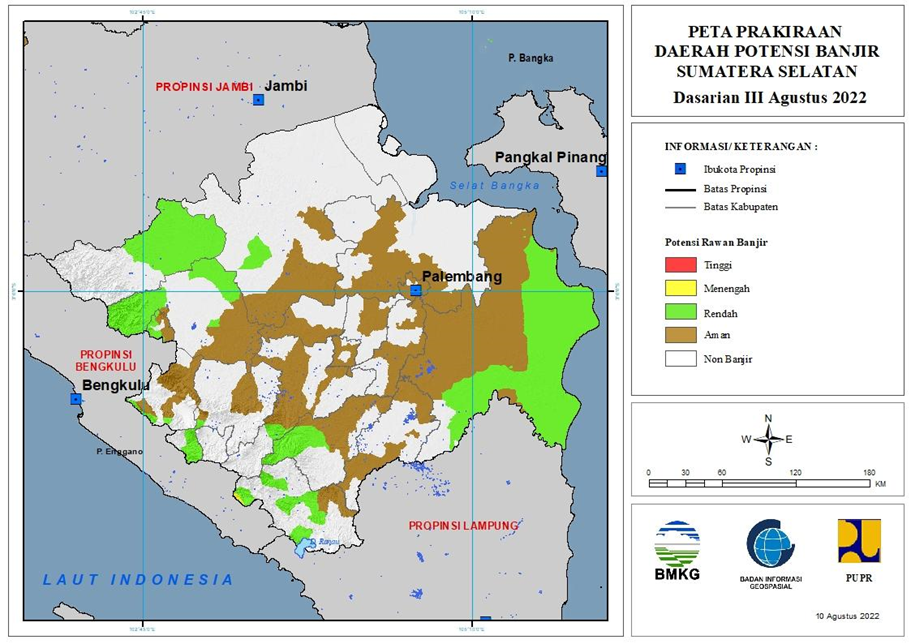 Prakiraan Daerah Potensi Banjir Dasarian Provinsi Sumatera Selatan ... Prakiraan Daerah Potensi Banjir Dasarian Provinsi Sumatera Selatan ...