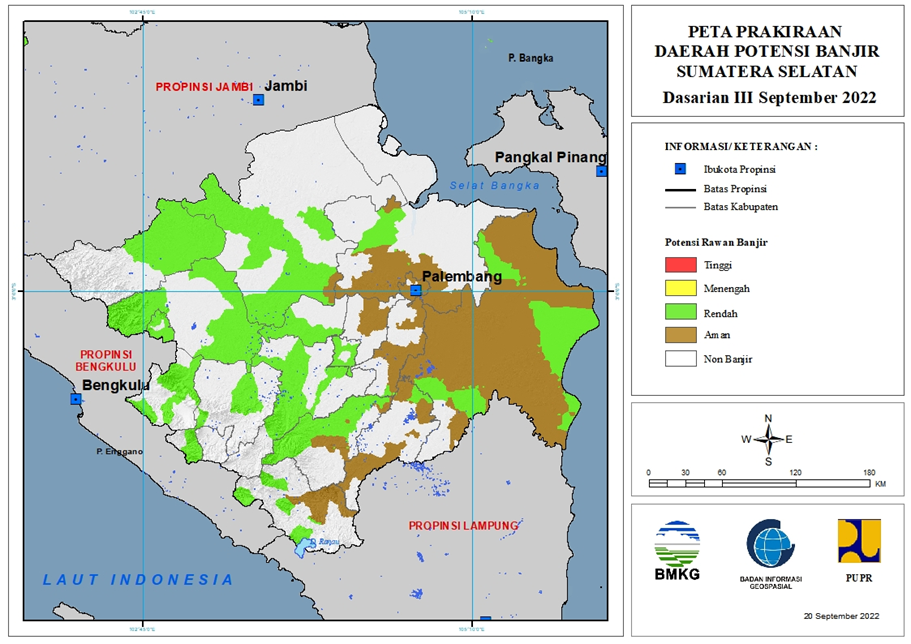 Prakiraan Daerah Potensi Banjir Dasarian Provinsi Sumatera Selatan ... Prakiraan Daerah Potensi Banjir Dasarian Provinsi Sumatera Selatan ...