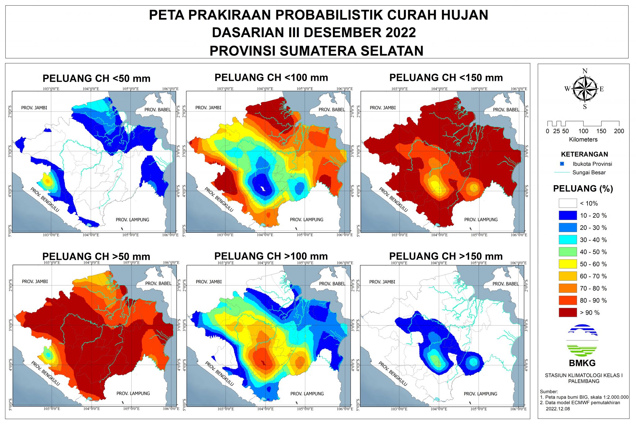 Prakiraan Probabilistik Curah Hujan Dasarian III Desember 2022 (update ... Prakiraan Probabilistik Curah Hujan Dasarian III Desember 2022 (update ...