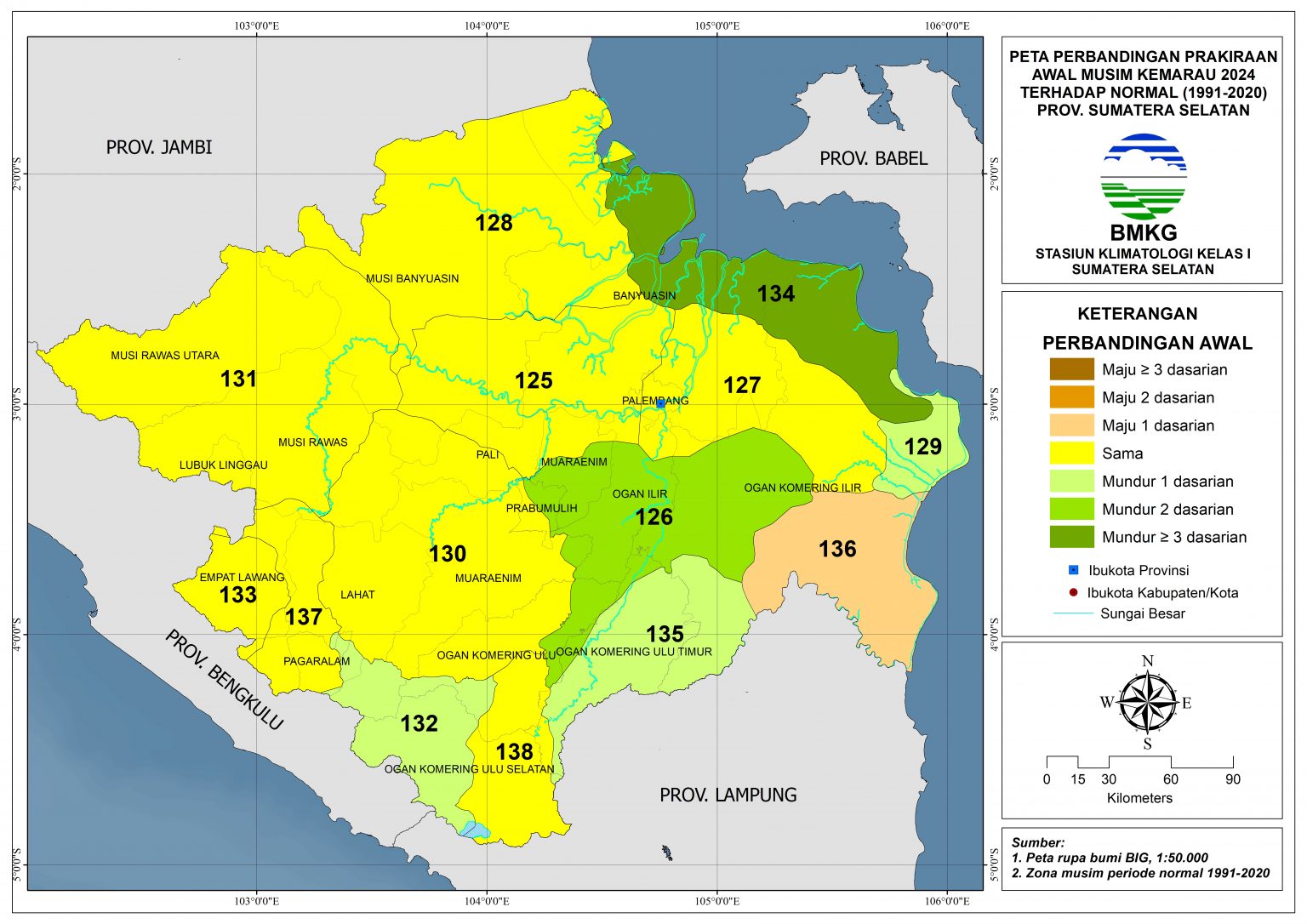 Prakiraan Musim Kemarau Tahun 2024 – Stasiun Klimatologi Sumatera Selatan