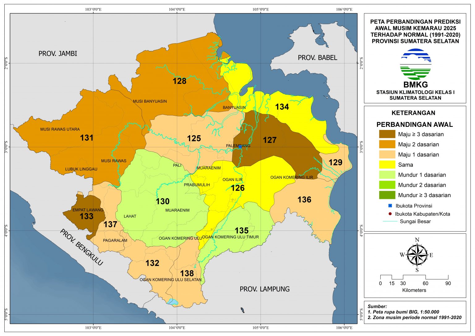 Prediksi Musim Kemarau Tahun 2025 (Pemutakhiran hingga 20 Mei 2025) – Stasiun Klimatologi ...
