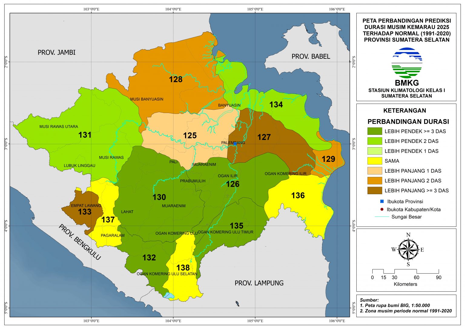 Prediksi Musim Kemarau Tahun 2025 (Pemutakhiran hingga 20 Mei 2025) – Stasiun Klimatologi ...